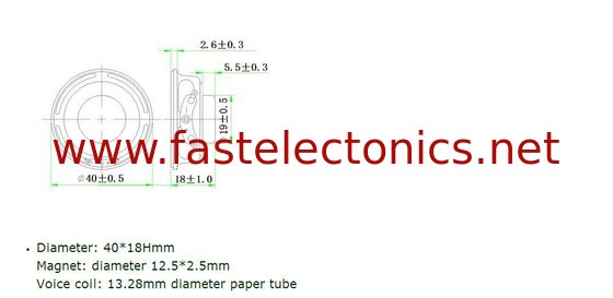 LS40N-4 type magnetic pot bright 4 ohm 3W   high quality.speaker .loudspeaker; reproducer; horn.loudhailer;