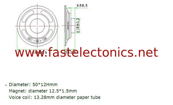 toy speaker LS50N-6/4 Ohm 2w/  high quality.speaker .loudspeaker; reproducer; horn.loudhailer;