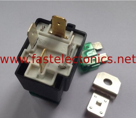 Automobile relay with the fuse 4Pin 12V/30A Relay Normally open type Car part