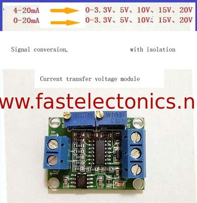 Current to voltage conversion module signal conversion conditioning 0~5v 3.3V 10V 15V 4~20ma transmitter