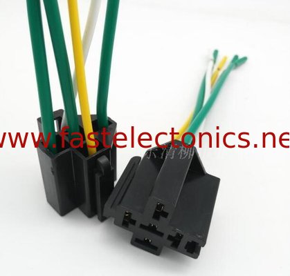 custom-made  40A  automotive relay socket (with wire) /  Auto socket / universal relay socket.