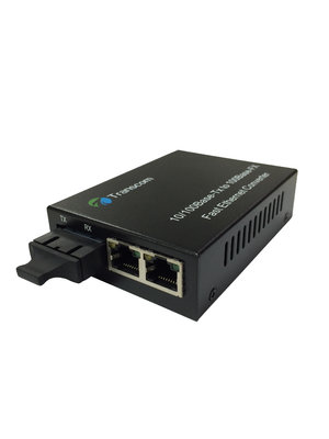 Dual Fiber To Ethernet Media Converter 10 100 Gigabit Media Converter IP40 CE ROHS FCC