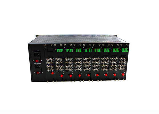 18 Slots Video Digital Optical Converter 4U Rack Mount Media Converter