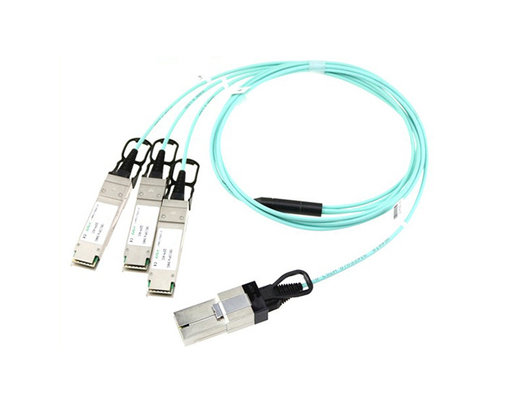 120G CXP To QSFP+ Active Optical Cable 100m OM3 With Fiber Optic Transceiver