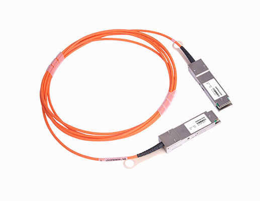 Multimode QSFP28 Active Optical Cable 25Gbps 850nm With Hot Pluggable Electrical Interface