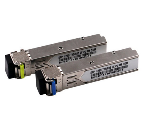 Dual Fiber SFP Optical Transceivers Module 1.25G 3.3v With LC Connector