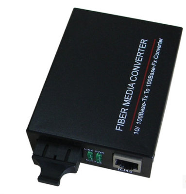 1310 / 1550nm Single Mode Single Fiber Media Converter Bidirectional 20km AC 220V