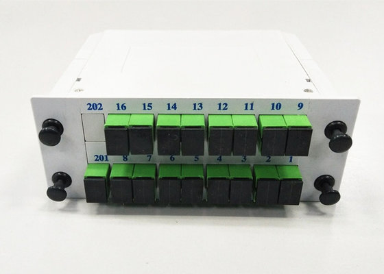 Wide Wavelength PLC Fiber Optic Splitter Casstte 1x16 Optical Fiber Couplers