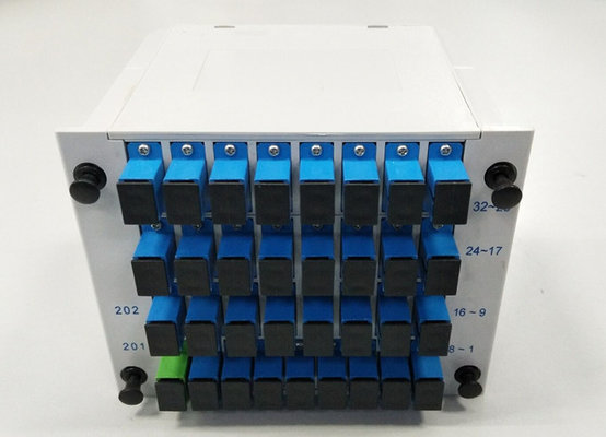 Communication Connector Fiber Optic Splitter 1X32 Single Mode For PON Networks