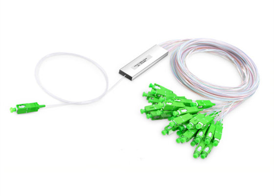 1x32 Mini PLC Fiber Optic Splitter 1260~1650nm Wavelength With SC APC Connector