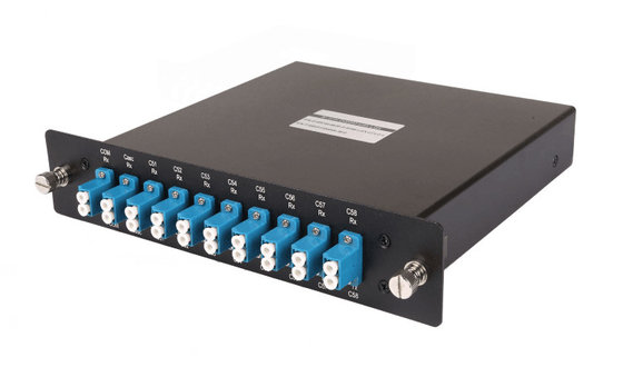 100GHz 8CH DWDM CWDM MUX DEMUX Module High Channel Low Insertion Loss In LGX Box