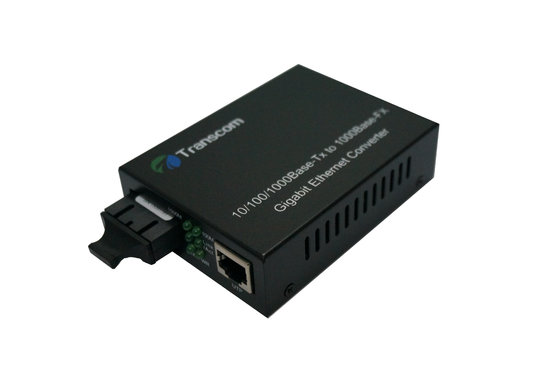 DC5V2A Fiber Optic To Rj45 Media Converter , Fiber To Copper Media Converter Gigabit