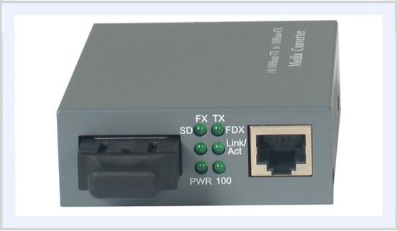 Single Mode Fast Ethernet Media Converter FC SC Port With 20-120km Distance