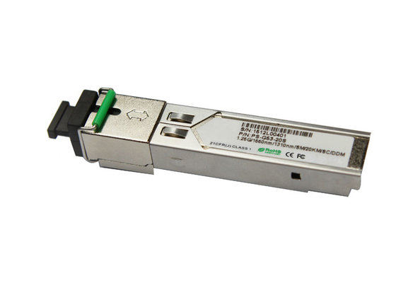 Bidirectional Fiber Optic Transceiver SC DDM , Gigabit Optical Transceiver Cisco Compatible