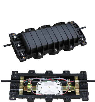 Horizontal Type 96 Core Fiber Distribution Box 4 Way In / Out Sealing Fiber Optic Closure