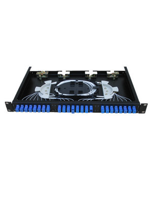 Rack Mounted ODF Fiber Optic Terminal Box , 1U FTTH Termination Box