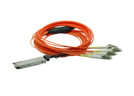 SFP+ LC 10Gbps Active Optical Cable 4 Channel Low Power Consumption