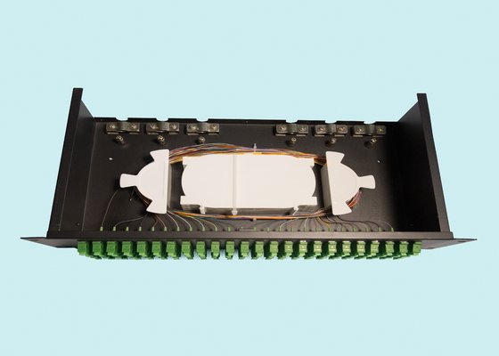 19 Inch FTTH Fiber Optic Cable Termination Boxes Rack Mount Drawer SM / MM Type