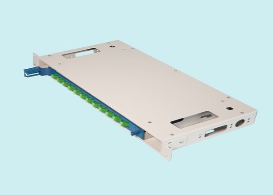 19 Inch FTTH Fiber Optic Cable Termination Boxes Rack Mount Drawer SM / MM Type