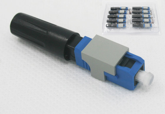 OEM Fiber Fast Connector Sc Upc , Re - Assembly Fiber Optic Sc Connector