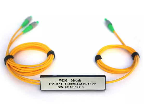 3 CH CWDM MUX DEMUX Module Low PDL For PON Networks , ISO9001 Standard