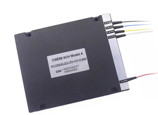 4 Channel CWDM MUX DEMUX Module Component For CATV Links , Low Insertion Loss