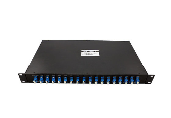 1U CWDM MUX DEMUX Module 16 Channel With PVC / ABS Material , ISO9001 Listed