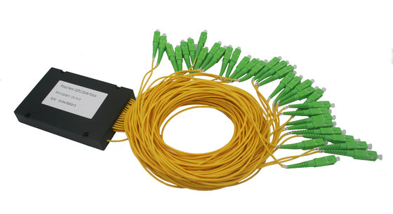 ABS Box Type Fiber Optic Coupler / Single Mode Passive Power 1x32 PLC Splitter
