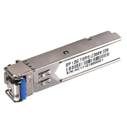 WDM SFP 1310/1550nm Fibre Channel Transceiver 1000Base With 20km Transmission Distance