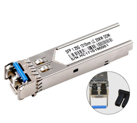 E1MG-LX-20 SFP Pluggable Optical Module , Fiber SFP Module 20km Support DOM