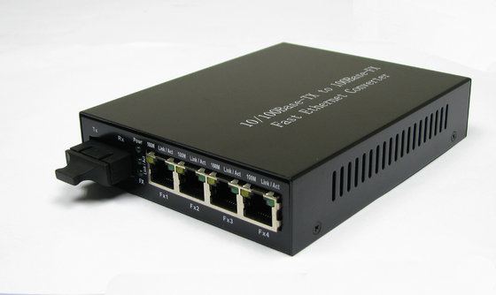 Rj45 To Fiber SFP Media Converter , Gigabit Fiber Media Converter 10/100/1000