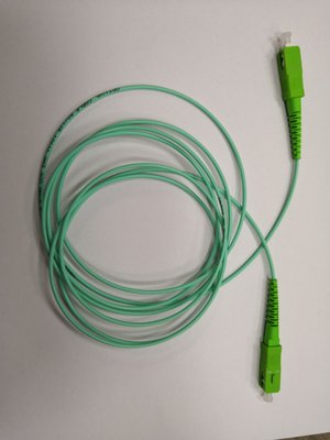 Communication Fiber Optic Patch Cables , SC / APC OM3 Fiber Jumper Cables