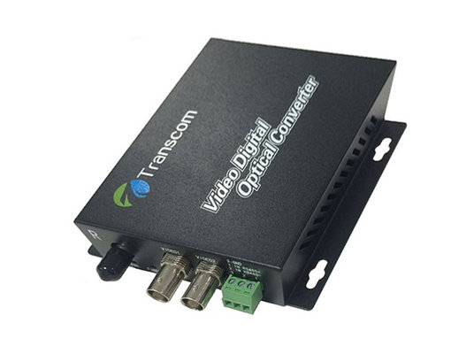 Single Mode 2 Channel Video Multiplexer , Video Audio Data Fiber Media Converter