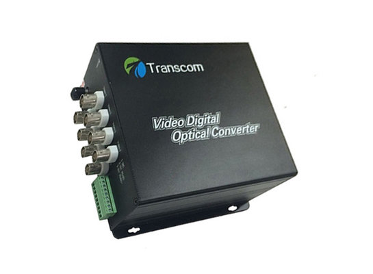 50MHz 8CH Video Fiber Converter FC / Audio To Optical Converter 20KM
