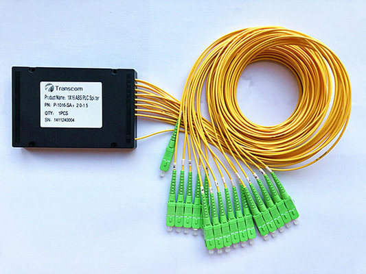 ABS Plastic Fiber Optic Splitter Module 1x16 For FTTX Passive Device