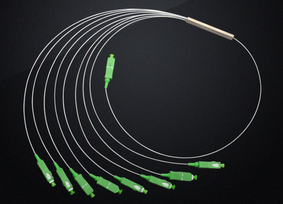 CATV / PON Fiber Optic Cable Coupler , Mini 1x8 Fiber PLC Splitter