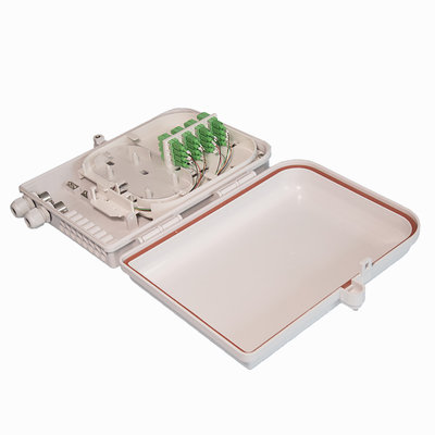 16 Ports Fiber Distribution Box FTTH 2 Inlet Ports Outdoor Wall / Pole Mountable