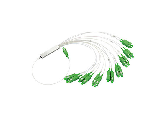 1x16 PLC Fiber Optic Splitter Mini Module 900μM SC/APC 1260~1650nm Operating Wavelength