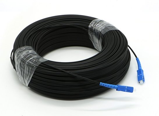 FTTH SC UPC Drop Fiber Optic Patch Cables Cord G657A 0.3dB Insertion Loss SM Mode