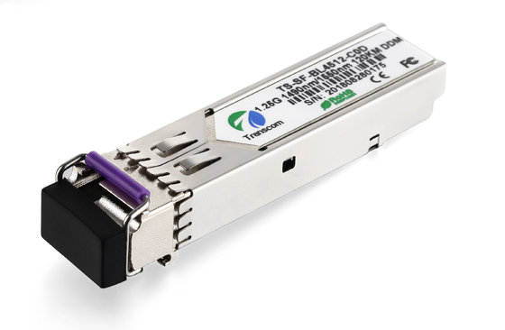 120KM Distance Fiber Optical Transceiver SFP BIDI DDM 1.25G Speed 1490/1550nm