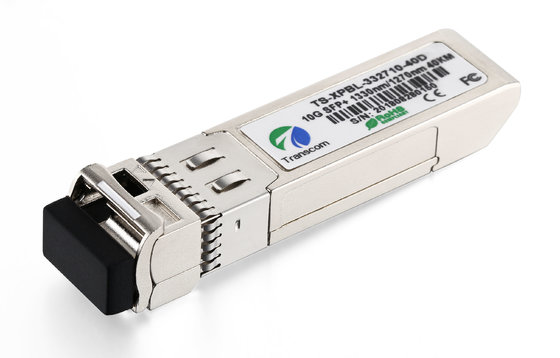 RoHS Compliant SFP+ Optical Transceiver 10Gb/s BIDI 1330nm Wavelength SM Fiber Type