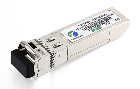 1.5 Watt SFP+ Optical Transceiver 10Gb/s BIDI 60km Distance 1330nm Wavelength
