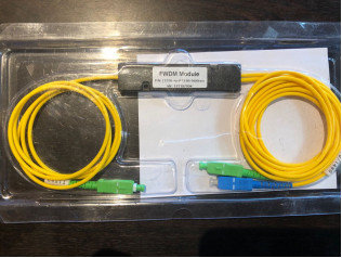 FWDM T1550R1310/1490 mini tube or ABS type with three connectors fiber coupler