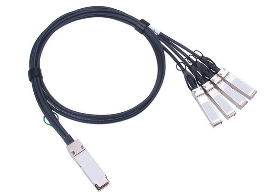 QSFP+ 40G Direct Attach Cable 30AWG with PVC Jacket , 1m Length Cable