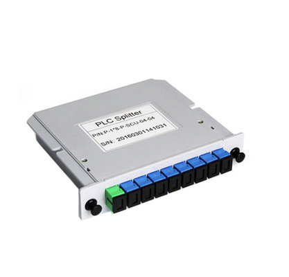 ABS箱の繊維光学のカプラーのディバイダー、8 SC UPCのコネクターが付いている方法1x8 Plcのディバイダー