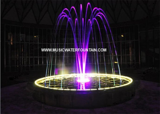 The Rainbow Fountain Jumping Jet Fountain Can Interactive with Kids