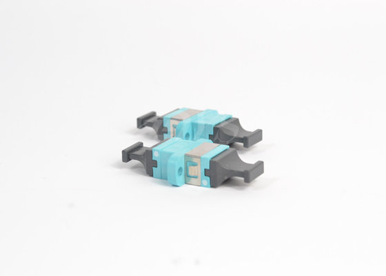 MTP Adapter  KeyUp-KeyDown Fiber Optic Adapter Aqua  with flange High Size Precision
