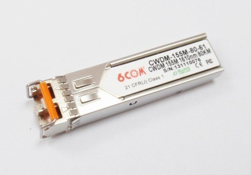 1000BASE 80km 1.25G SMF DWDM SFP Transceiver Compatible Alcatel SFP-GIG-DWDM-60