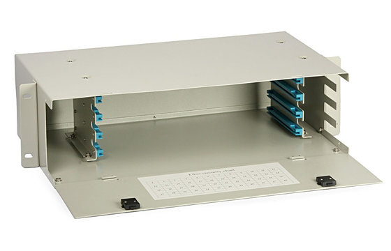 2U Rack mount 19 swing type fiber optic ODF  24 core with electrostatic spraying surface