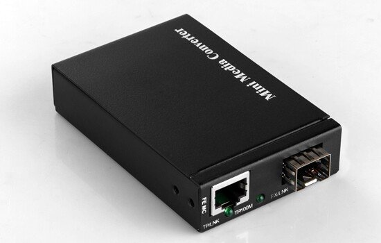 Mini SFP Fiber Optic Media Converter , single mode Sfp media converter